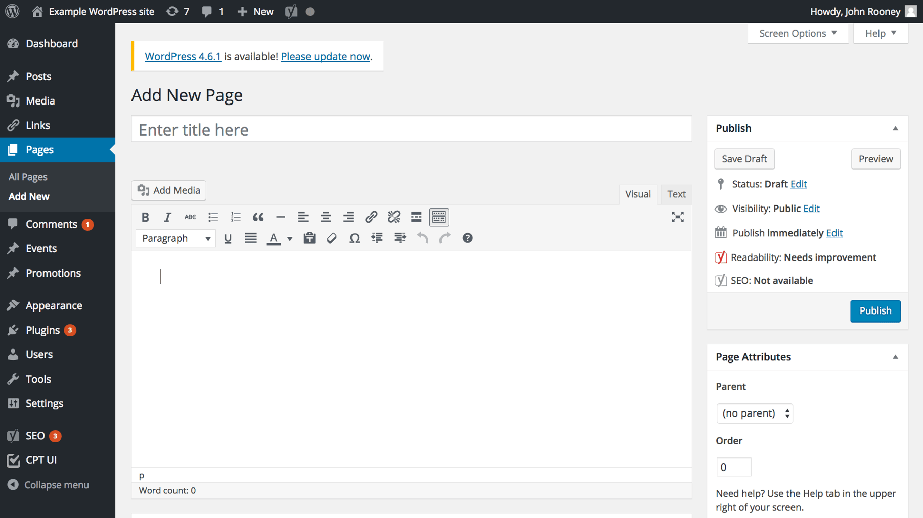 How to Add a New Page on WordPress